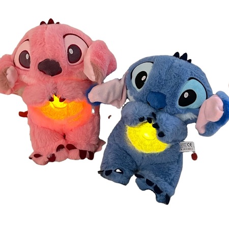 Set 2 jucarii interactive Stitch roz si albastru, tip vidra ...