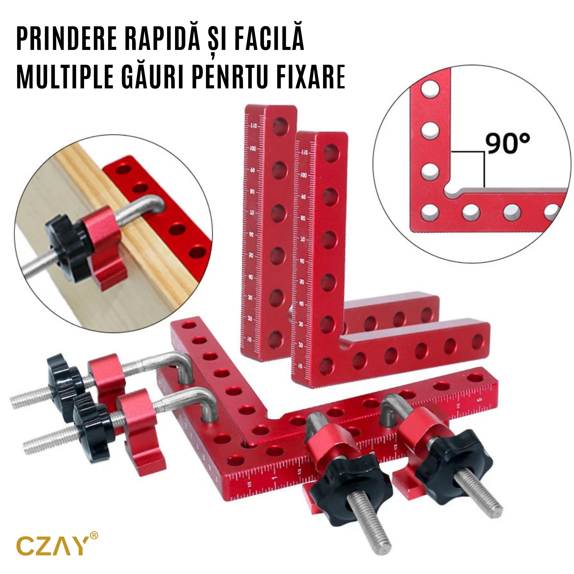 Clema de colt la unghi drept CZAY®, Prindere 90 Grade Interior sau ...