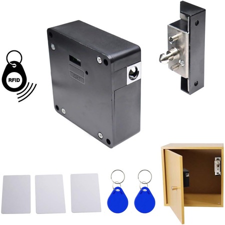 Incuietoare inteligenta ascunsa pentru dulap, Sertar, Vestiare, Acasa, birouri, cu deblocare ...