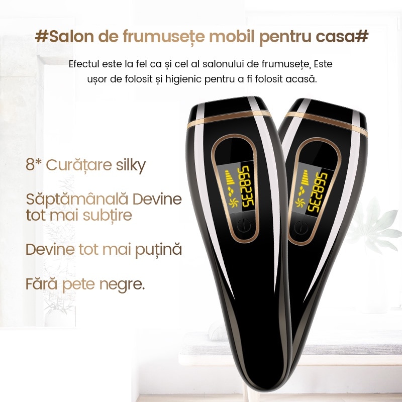Epilator IPL Premium, 99.9999 de pulsatii, epilare permanenta, mod ...