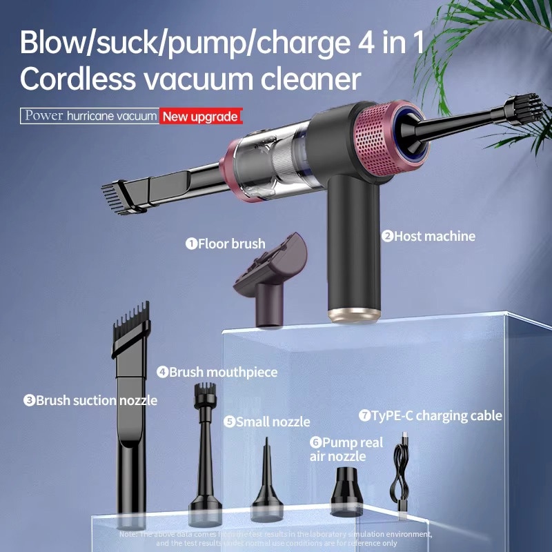 Aspirator auto 4 in 1 ODISSEY LIFE®, Turbo Duster, 12000PA, 120W ...