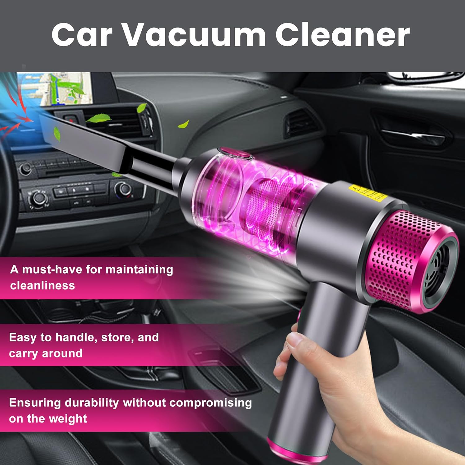 Aspirator auto 4 in 1 ODISSEY LIFE®, Turbo Duster, 12000PA, 120W ...