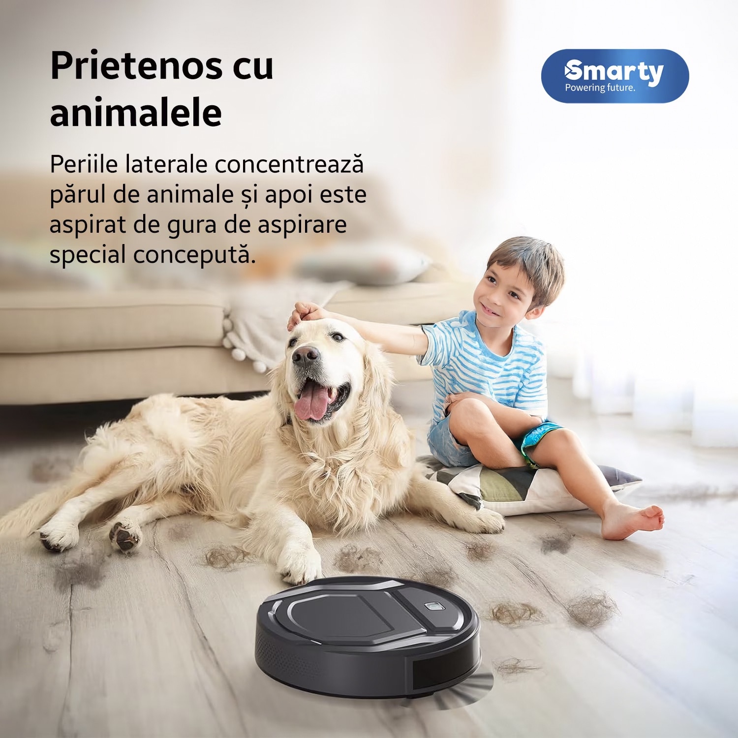 Robot de aspirare Smarty® Lefant M210P Ultra, Controlabil prin ...