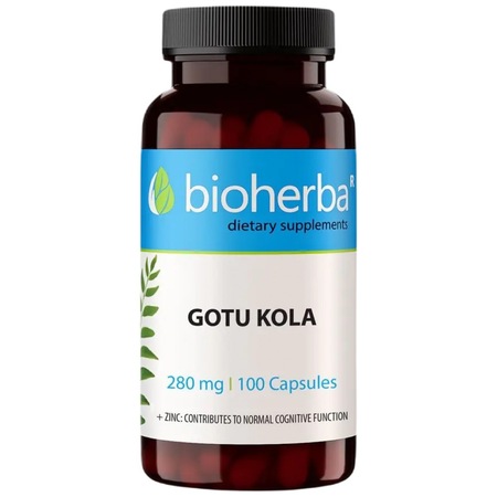 Supliment alimentar Bioherba Gotu Kola 280 mg, 100 capsule - eMAG.ro