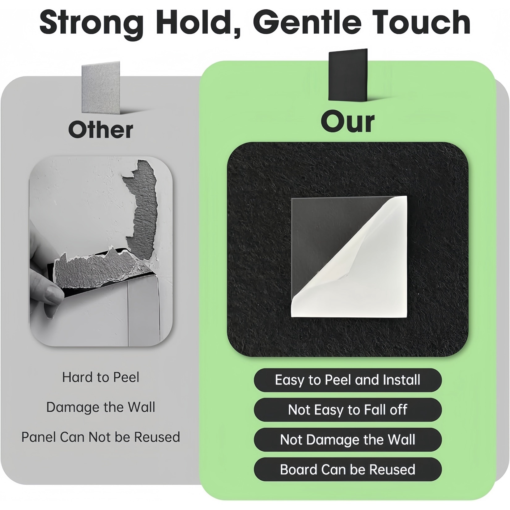 Комплект от 12 тапицирани панели за 3D декорация на стени, Wacorresi ...