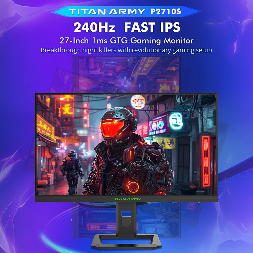 LCD Monitors, Monitor Gaming Titan Army P2710S, 27 inches, 2560x1440 ...