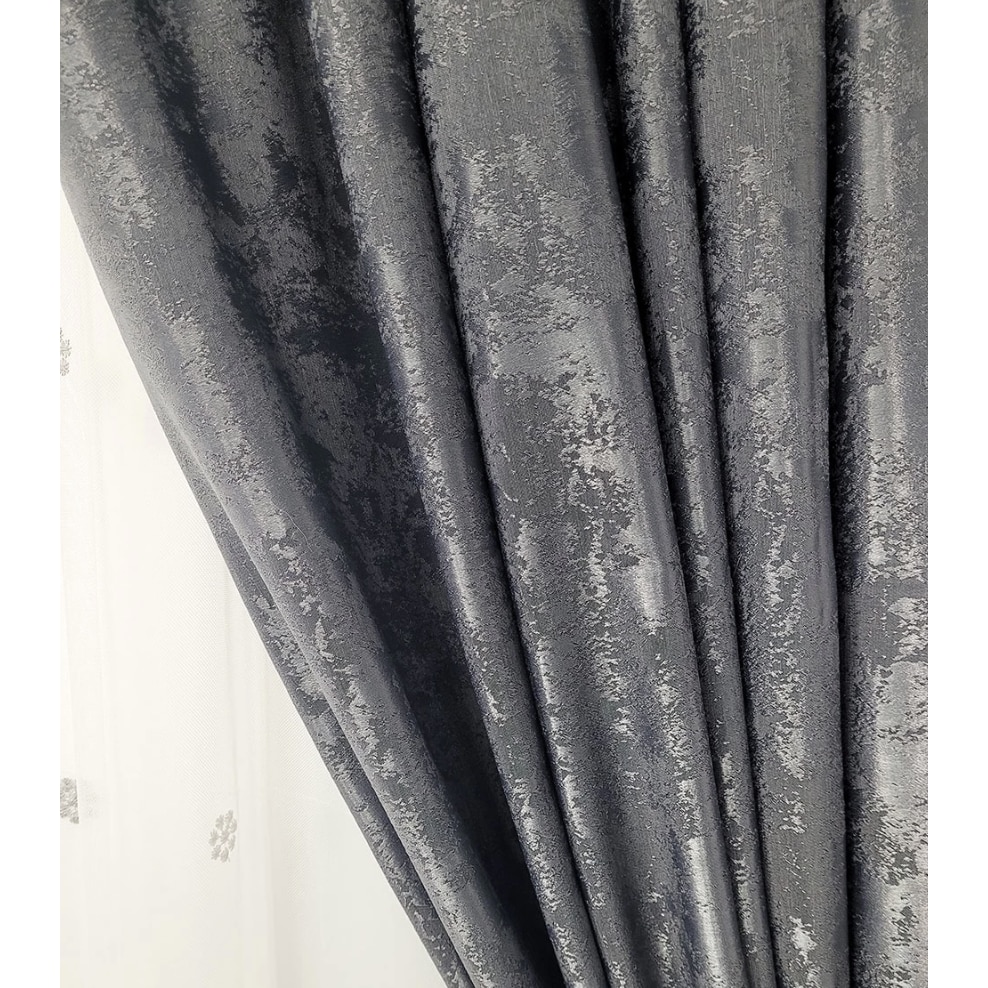 Draperie nisip gri intens, Model simplu, Stil modern, L 2 m si H 2.5 m ...