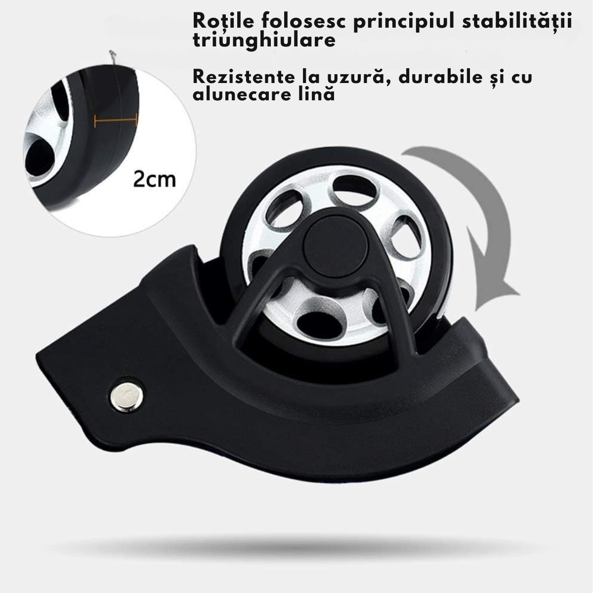 Ghiozdan Troler Multifunctional cu Rotile, Rucsac de Capacitate Mare ...