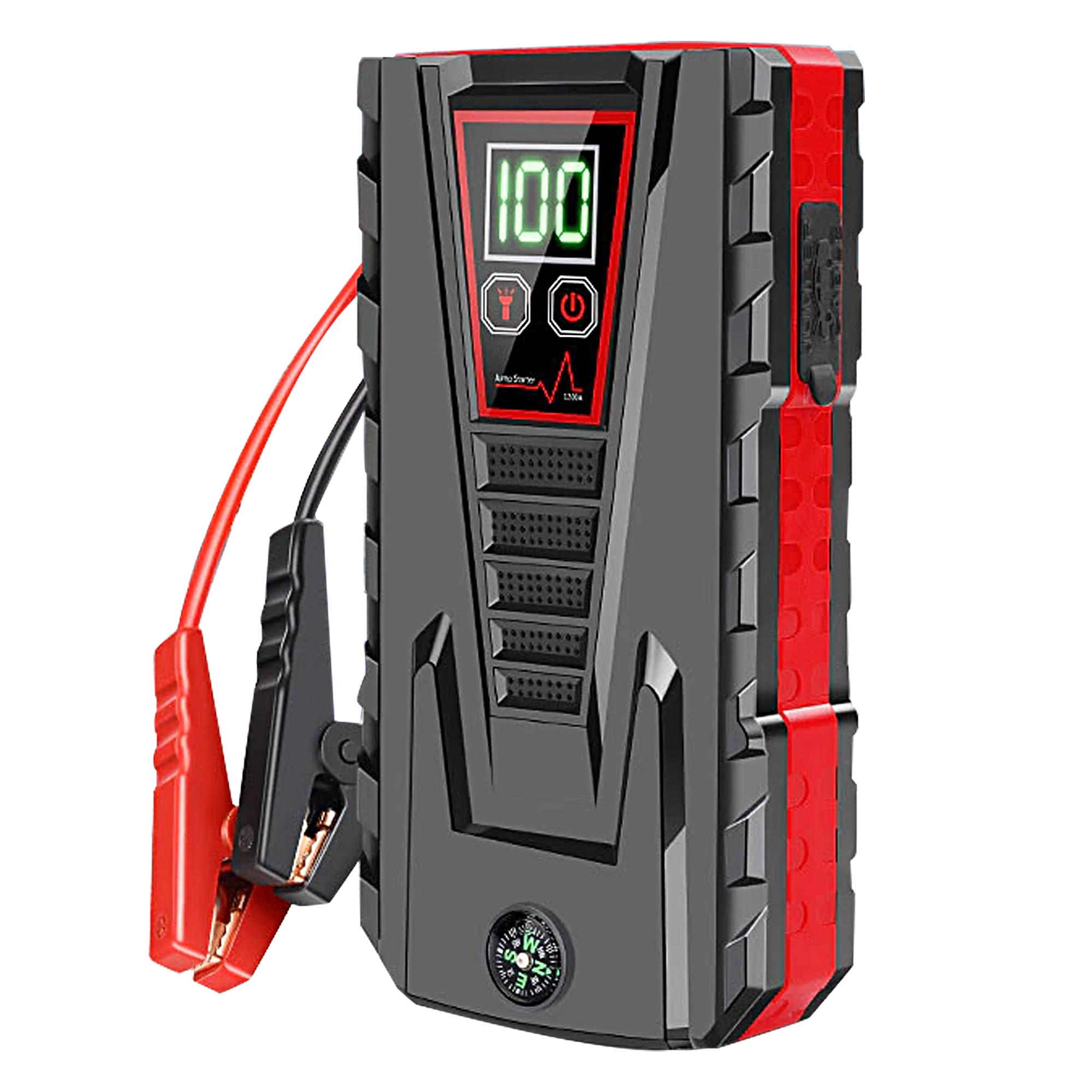 Starter auto portabil, MOSMAOO,3 moduri de lumina LED, Incarcare rapida ...