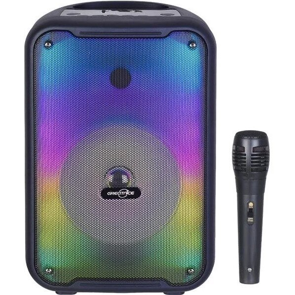 Boxa Portabila GTS-1726 Bluetooth 8 Inchi Lumini LED RGB cu Microfon ...