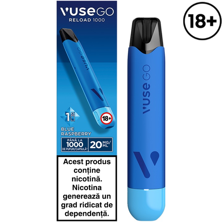 VUSE GO Reload 1000 PEN Blue Raspberry 20 mg/ml - eMAG.ro