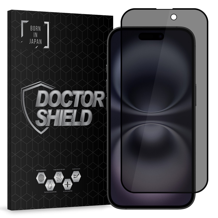 Folie Sticla Dr.Shield, Compatibil Apple iPhone 16, Protectie ...