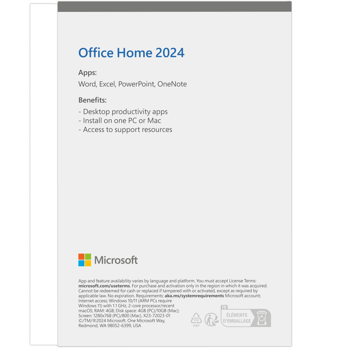 Microsoft Office Home 2024, Engleza, 1 utilizator, retail - eMAG.ro