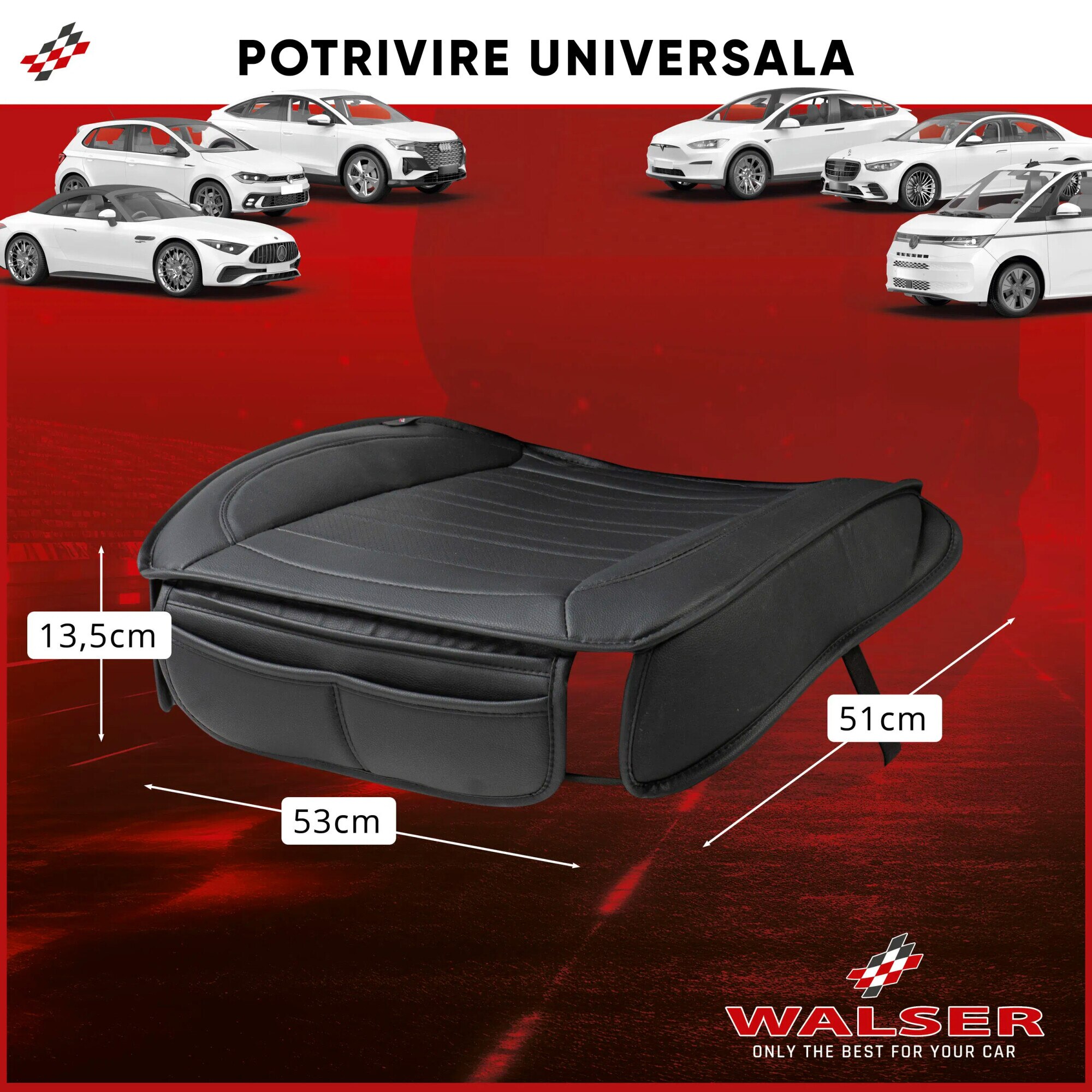 Husa scaun auto, 51 x 53 cm, ofera protectie pentru sezut scaun fata ...