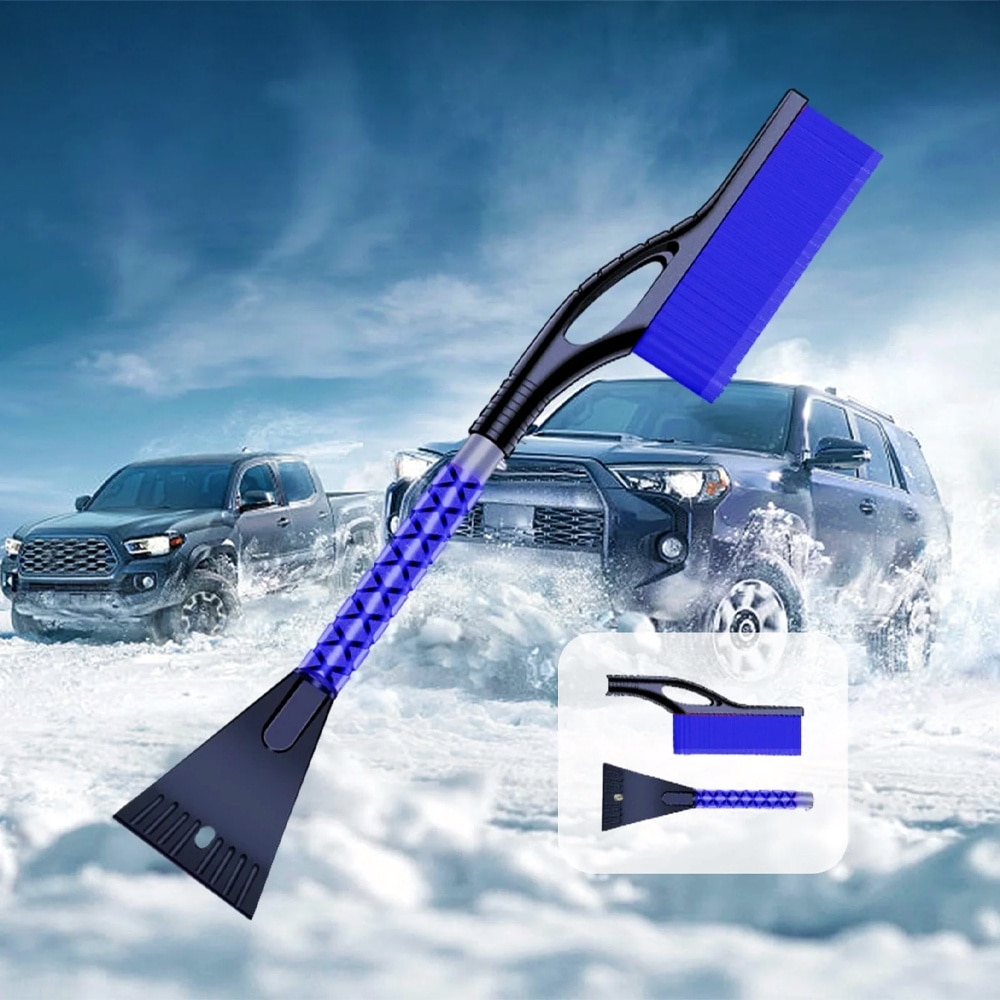 Racleta cu Perie 2 in 1 Auto, OPTIM SOLUTION, Detasabila, Indepartarea Zapezii de pe Masina ...