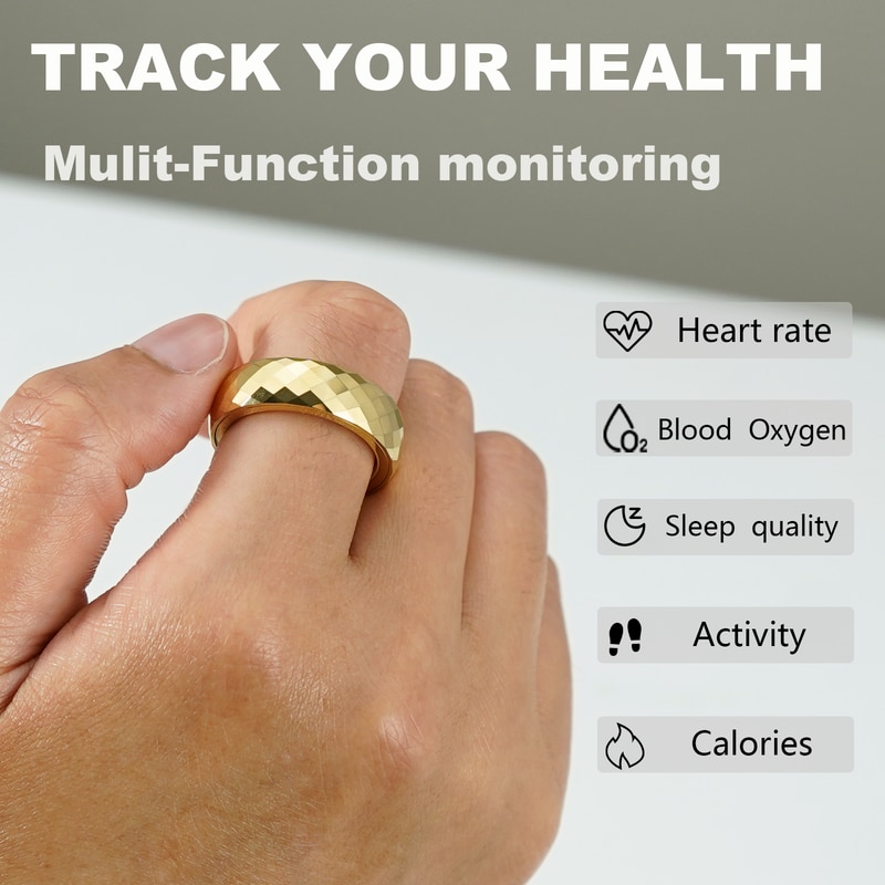 Inel Inteligent, Ultra-Usor, Monitorizare a Somnului, Calorii ...