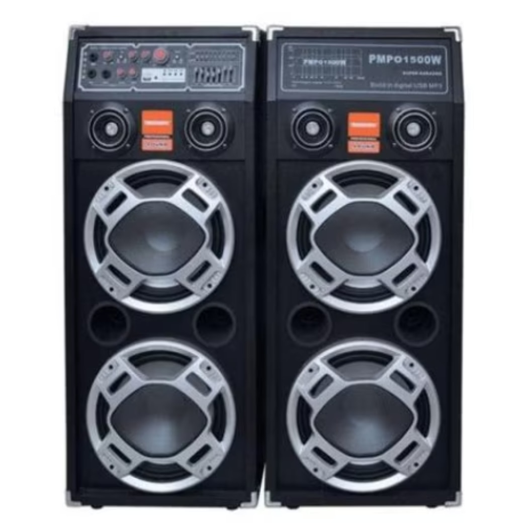 Boxe Profesionale DJ Effect KTA 2304 cu Microfon Wireless Sistem ...