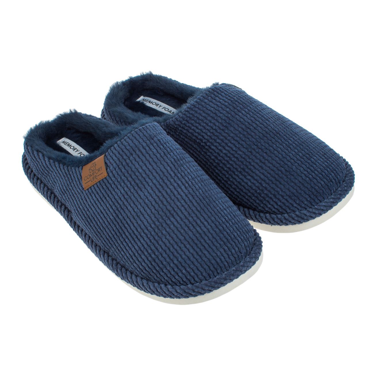 Papuci de Casa Caldurosi pentru Barbati, Albastru azur, 43-44 EU - eMAG.ro