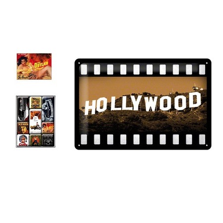 Pachet Hollywood magnet + placa 20x30cm + set de magneti - eMAG.ro