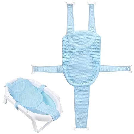 Hamac cadita bebelusi, Bumbac, Albastru, 0-18luni - eMAG.ro