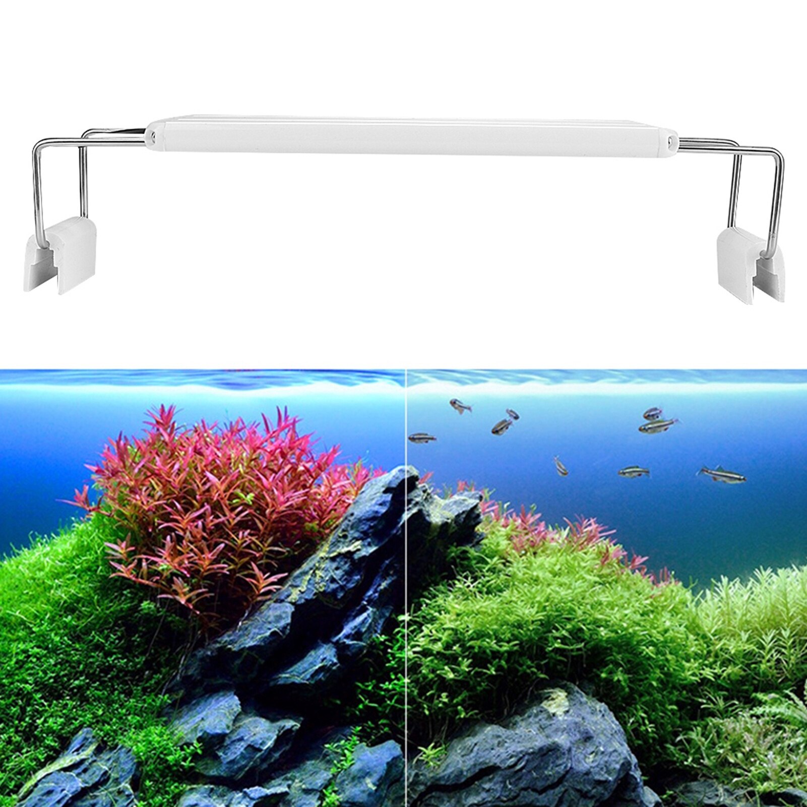 Lampa LED pentru iluminat acvarii Jormftte, 5W, 20-30cm, plastic ...