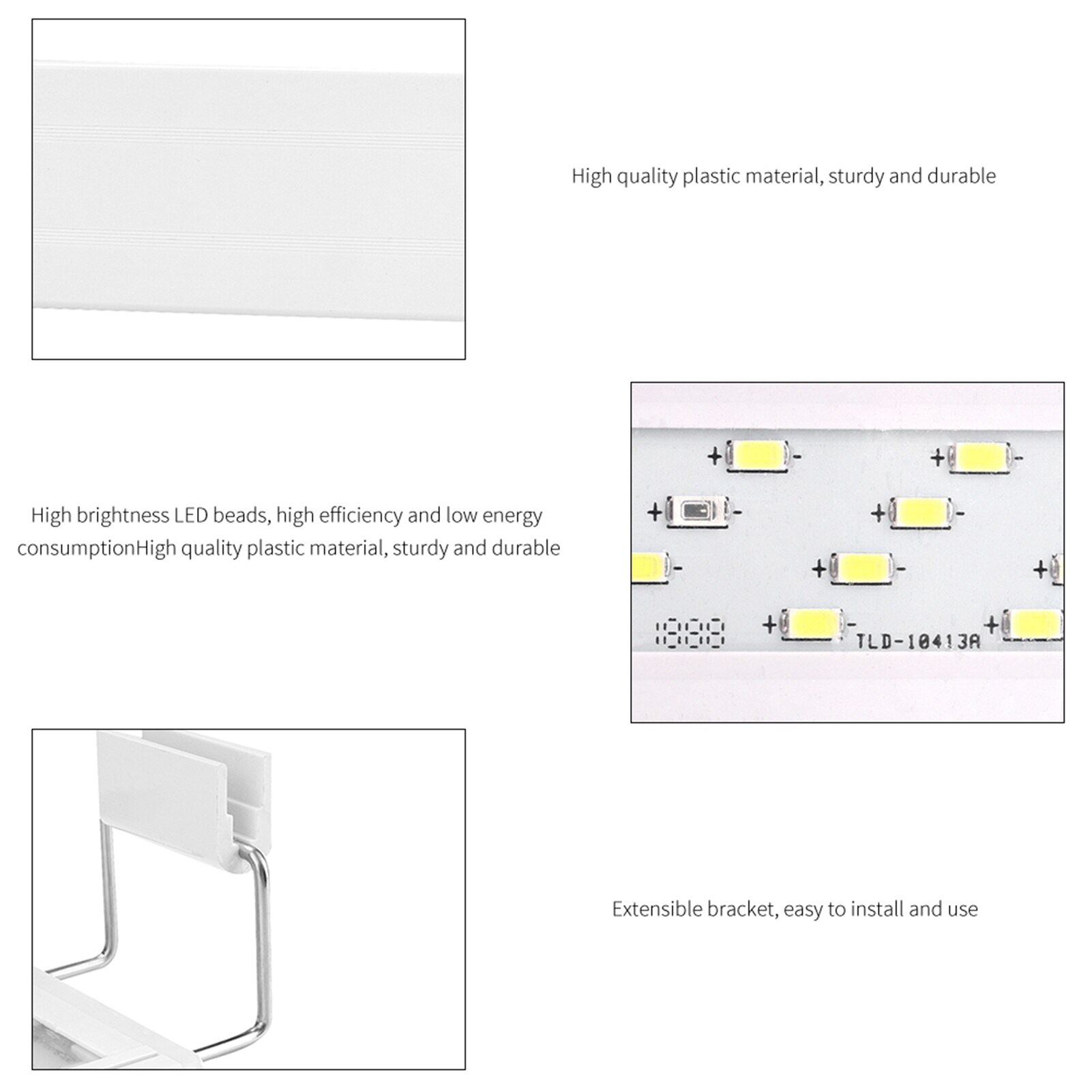 Lampa LED pentru iluminat acvarii Jormftte, 5W, 20-30cm, plastic ...