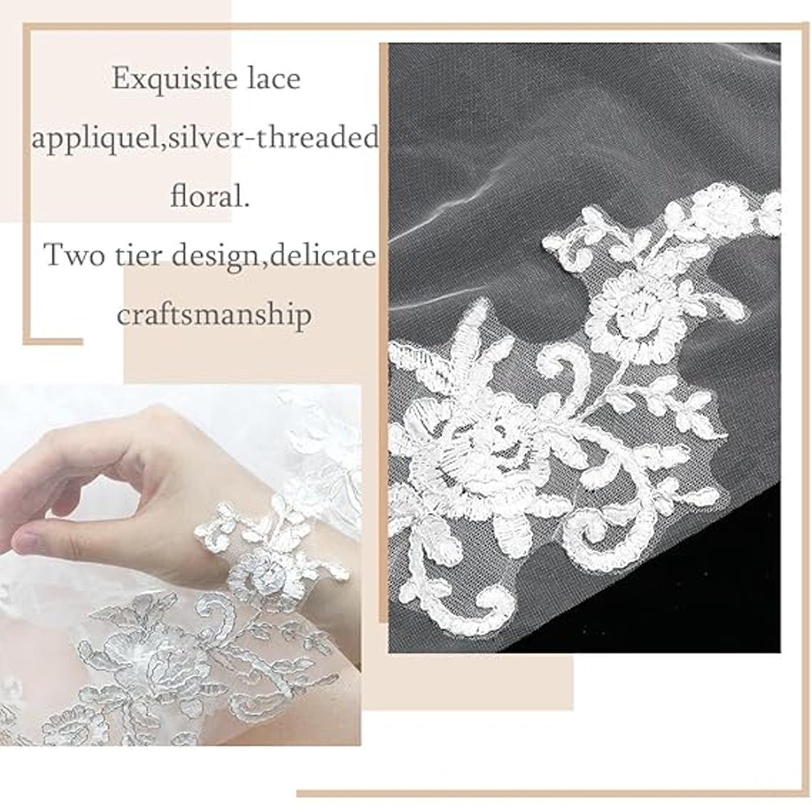 Voal mireasa, Axroad Mall, Dublu, Antistatica, Material rezistent ...