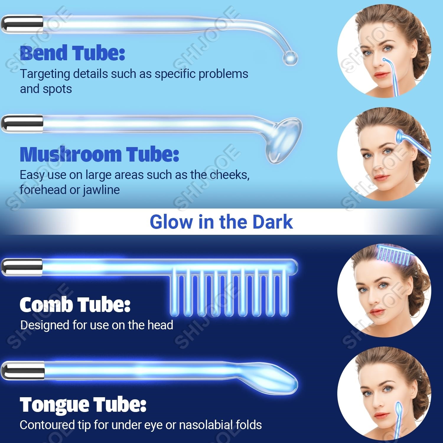 Aparat Electroderm pentru tratament cosmetic，SHIJOOE®，portabil ...