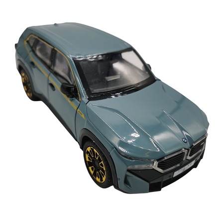Macheta de metal BMW XM, Scara 1:24, Dispozitiv de Fum, Pull Back, se ...