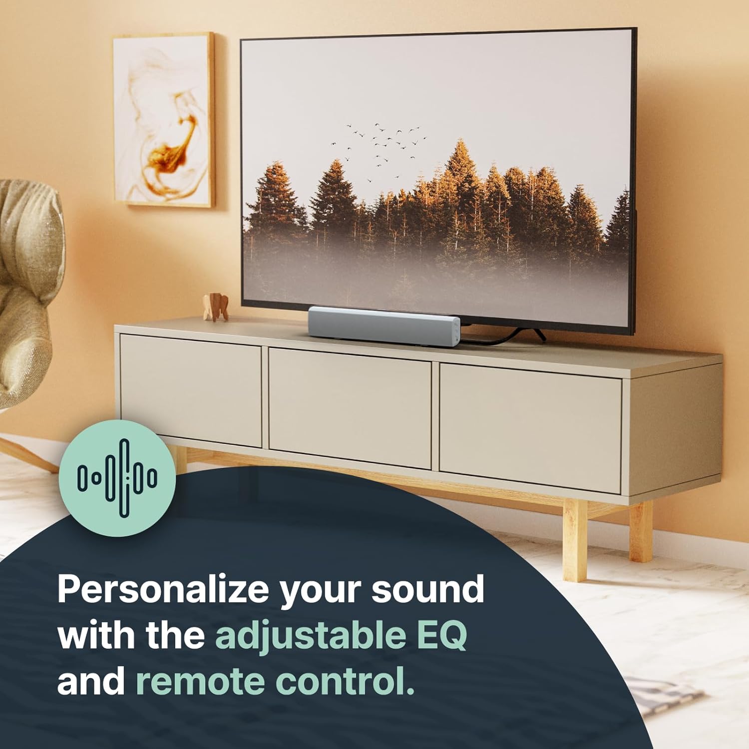 Soundbar Majority, Bowfell, Bluetooth, PC, Wireless, AUX, 50 W, alb ...