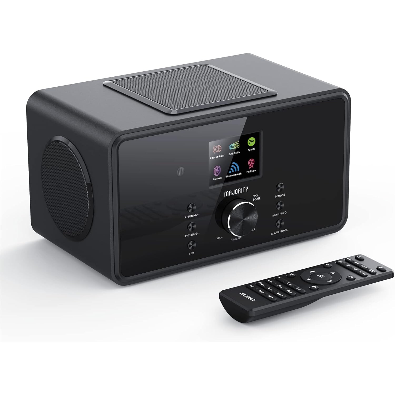 Radio internet global Bluetooth DAB+, Majority, 2.1, cu subwoofer ...
