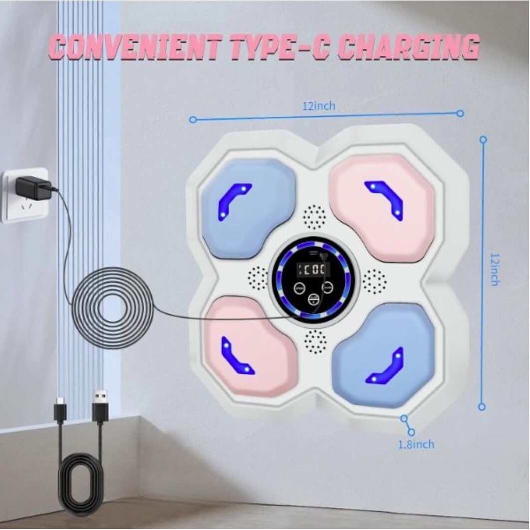 Aparat de box muzical cu Bluetooth pentru copii, tampon electronic de ...