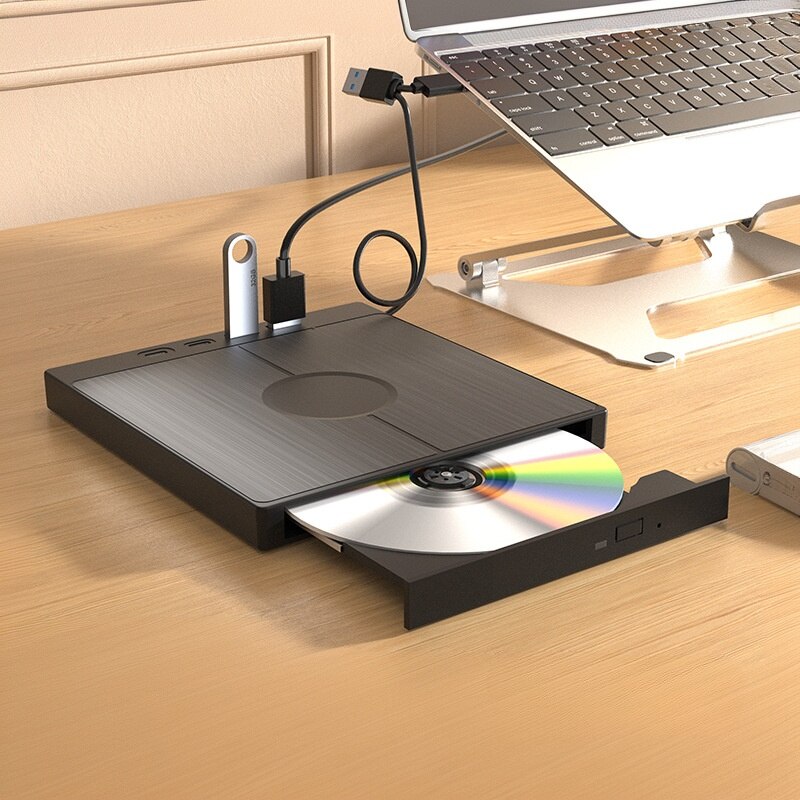 DVD Writer, port TF/SD/USB/TYPE-C, citire rapida, HD, corp subtire ...