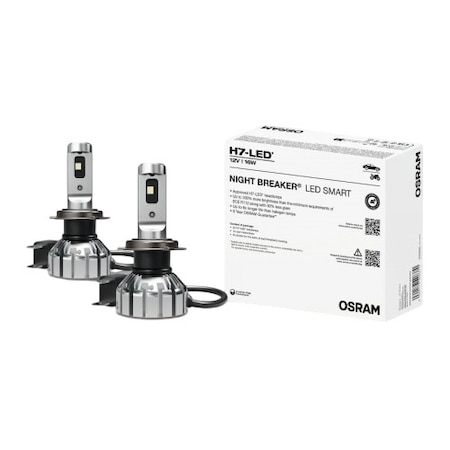 Bec LED Osram Smart Night Breaker +330% LED H7, 16 W, 12 V ,Cutie, 2buc ...