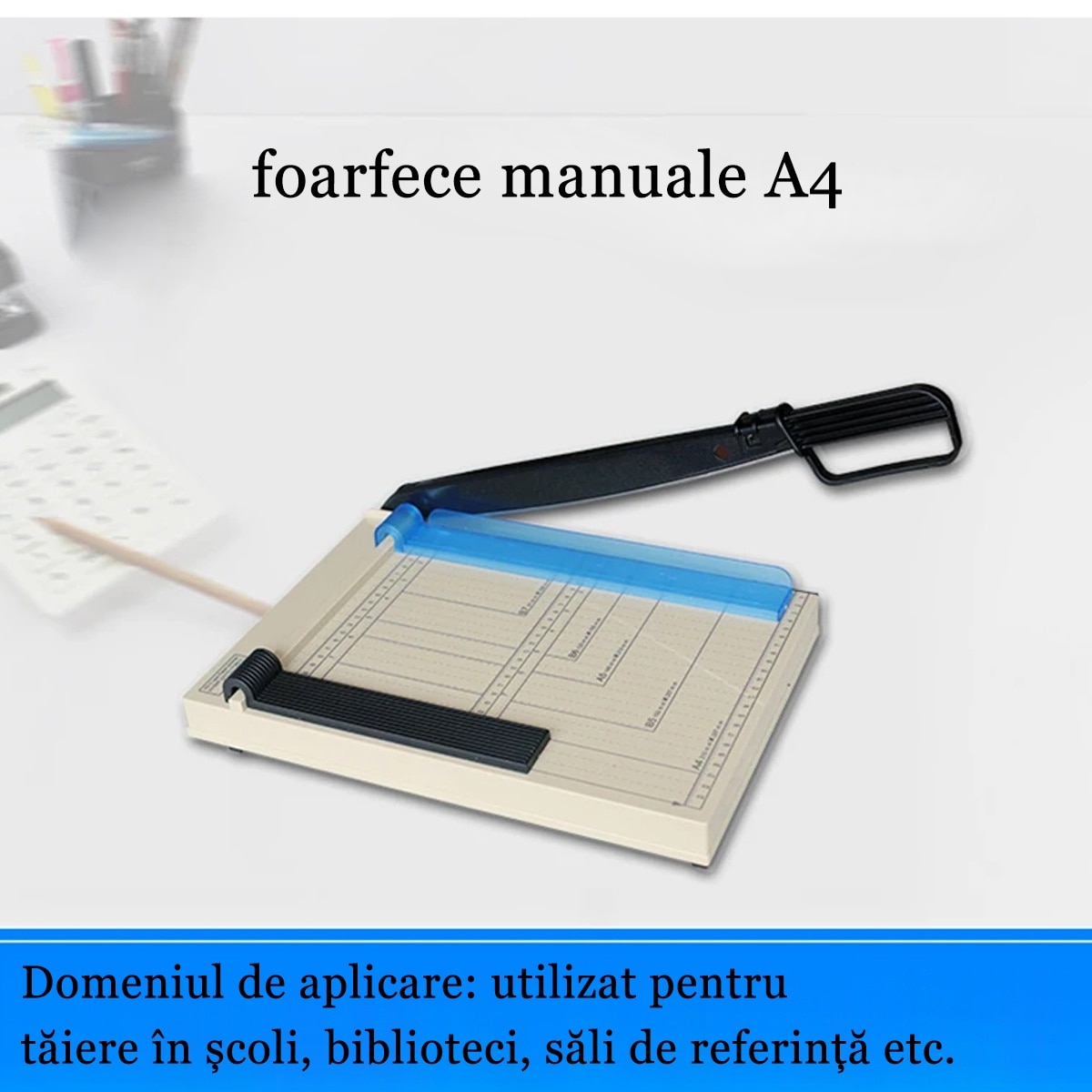 Dispozitiv de taiat hartie, ghilotina hartie A4 cu maner, unealta de ...