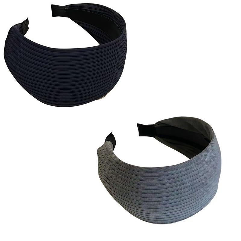 Set 2 accesorii par, bentite din material, 8cm, gri/albastru - eMAG.ro