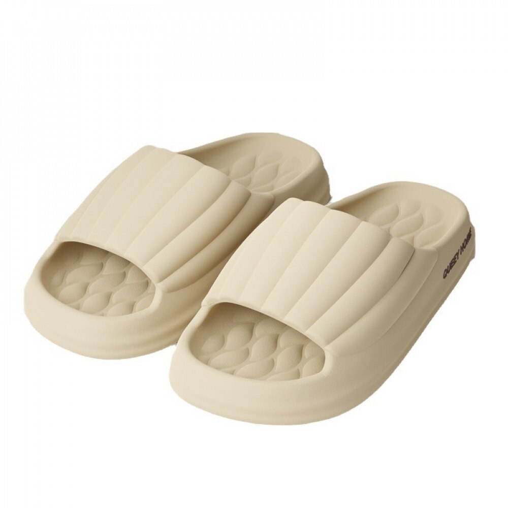 Papuci de casa, AONYIYI, Spuma PVC, Anti-alunecare, Bej, 36-37EU - eMAG.ro