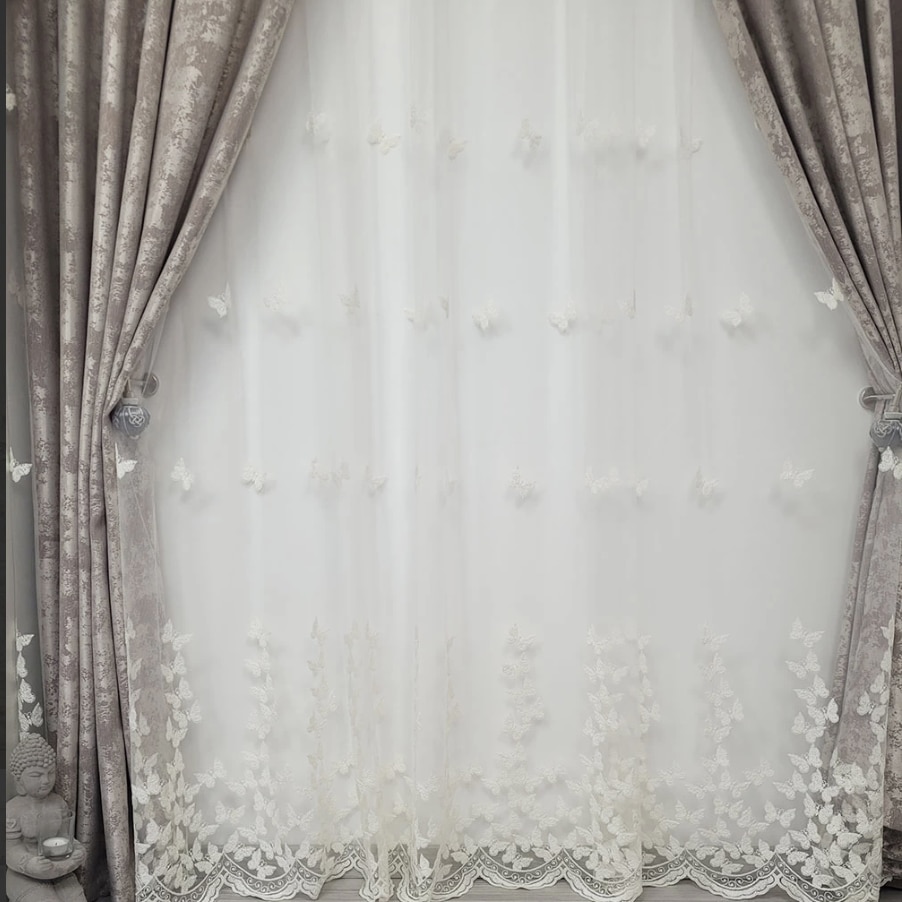 Draperie nisip cappuccino, Model simplu, Stil modern, L 2 m si H 2.5 m ...
