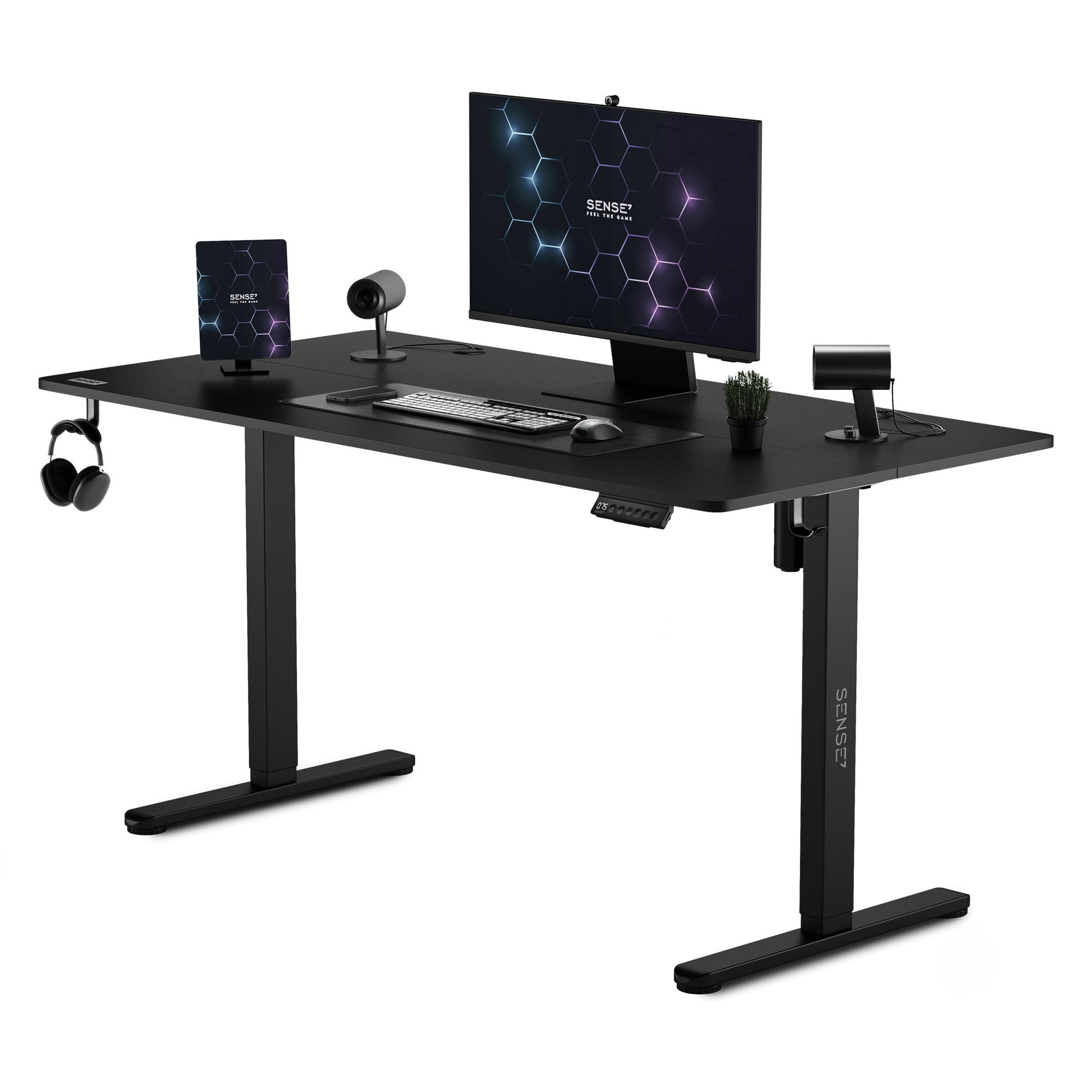 Birou Electric Reglabil pe Inaltime 140x70cm SENSE7 Nojo, 140x70cm, 72 ...