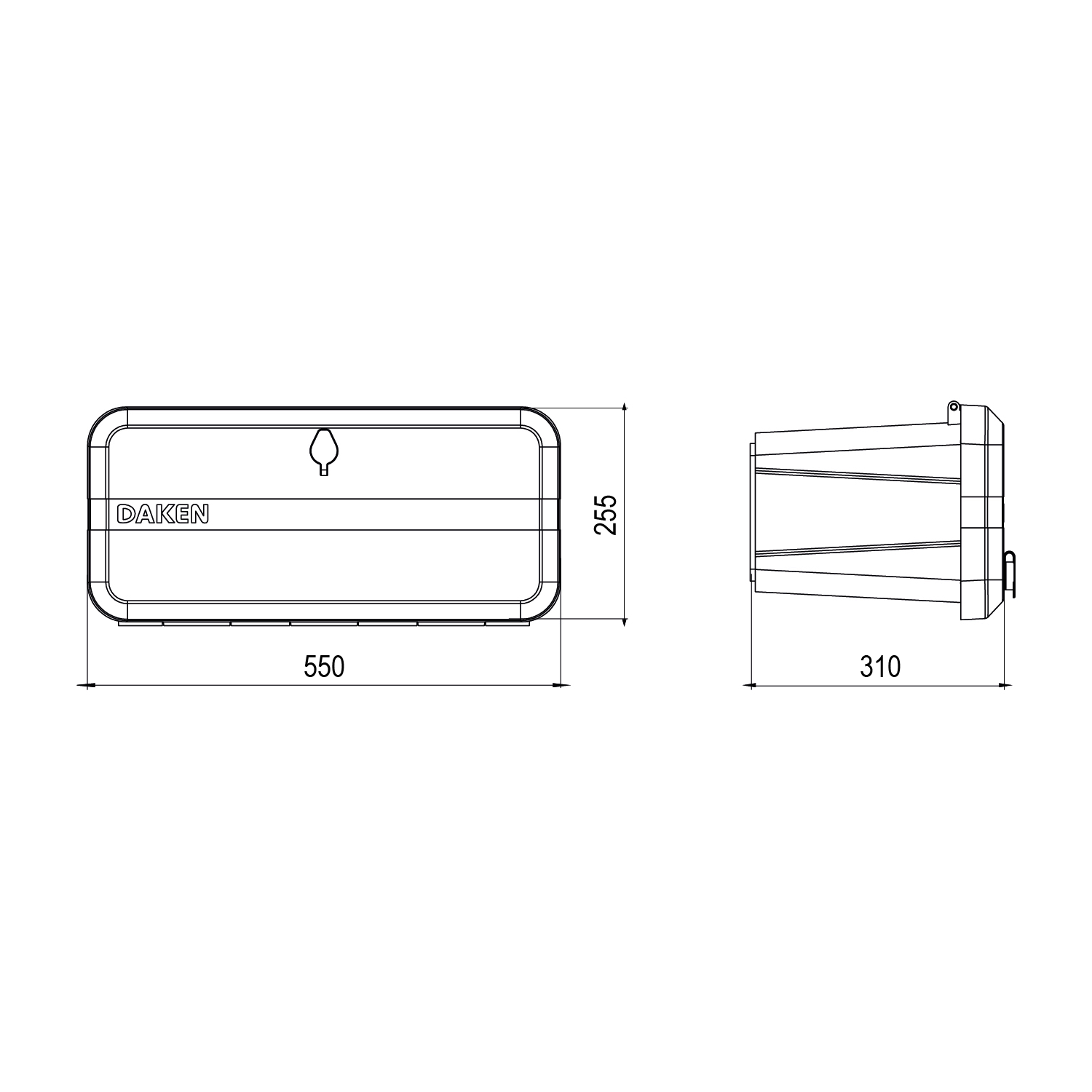 DAKEN 82210 BLACKIT LITE cutie de scule 550x255x310mm 24l - eMAG.ro