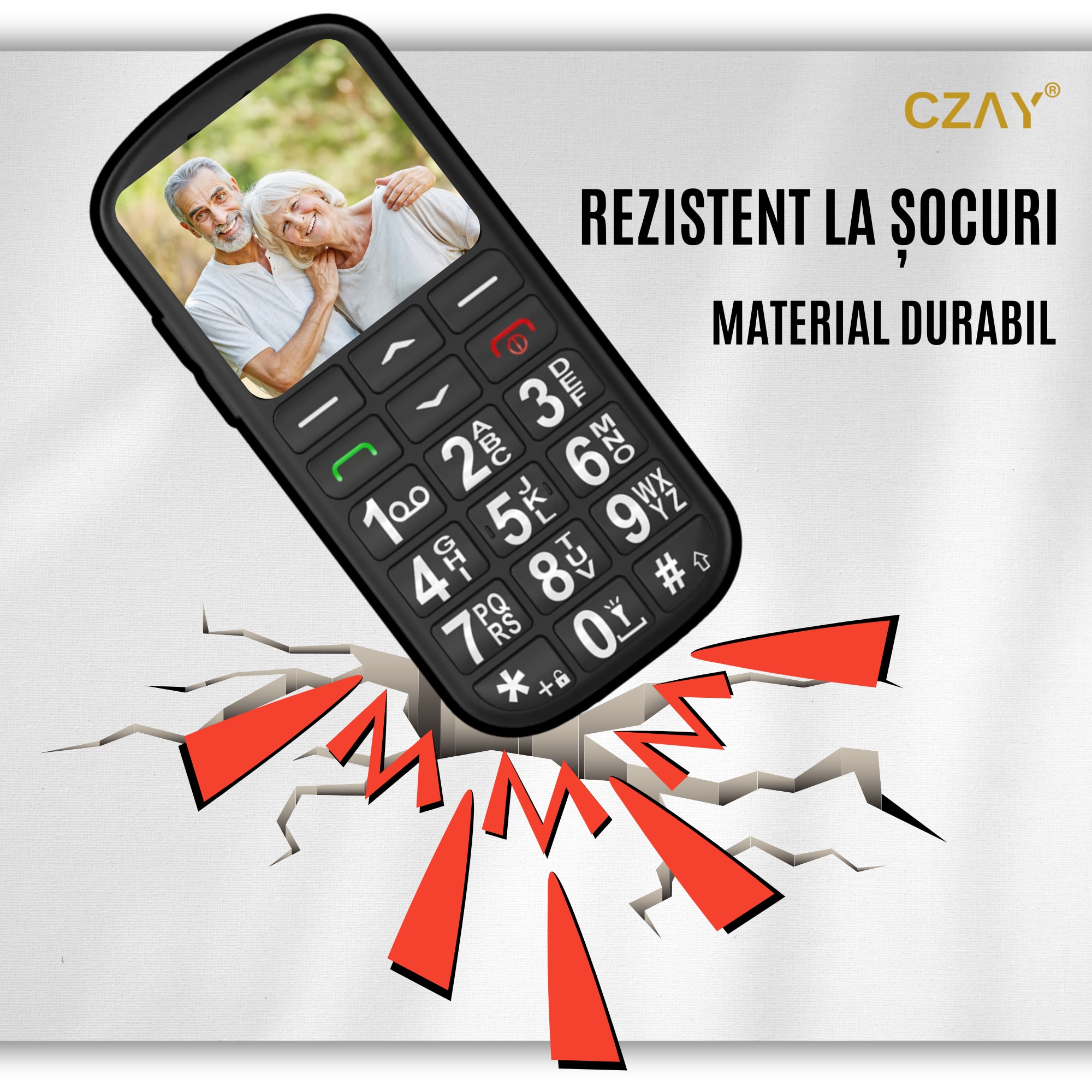 Telefon Mobil pentru Seniori cu Taste Mari, 4G, Meniu in Limba Romana ...