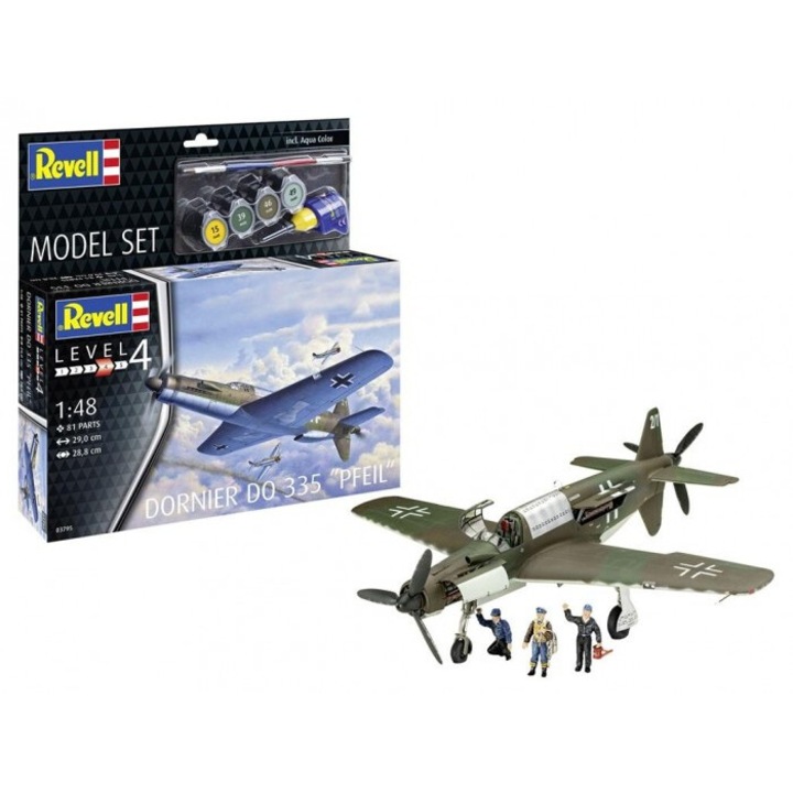 Set model plastic Dornier Do 335 "Pfeil", Revell, 1:48, 81 piese ...