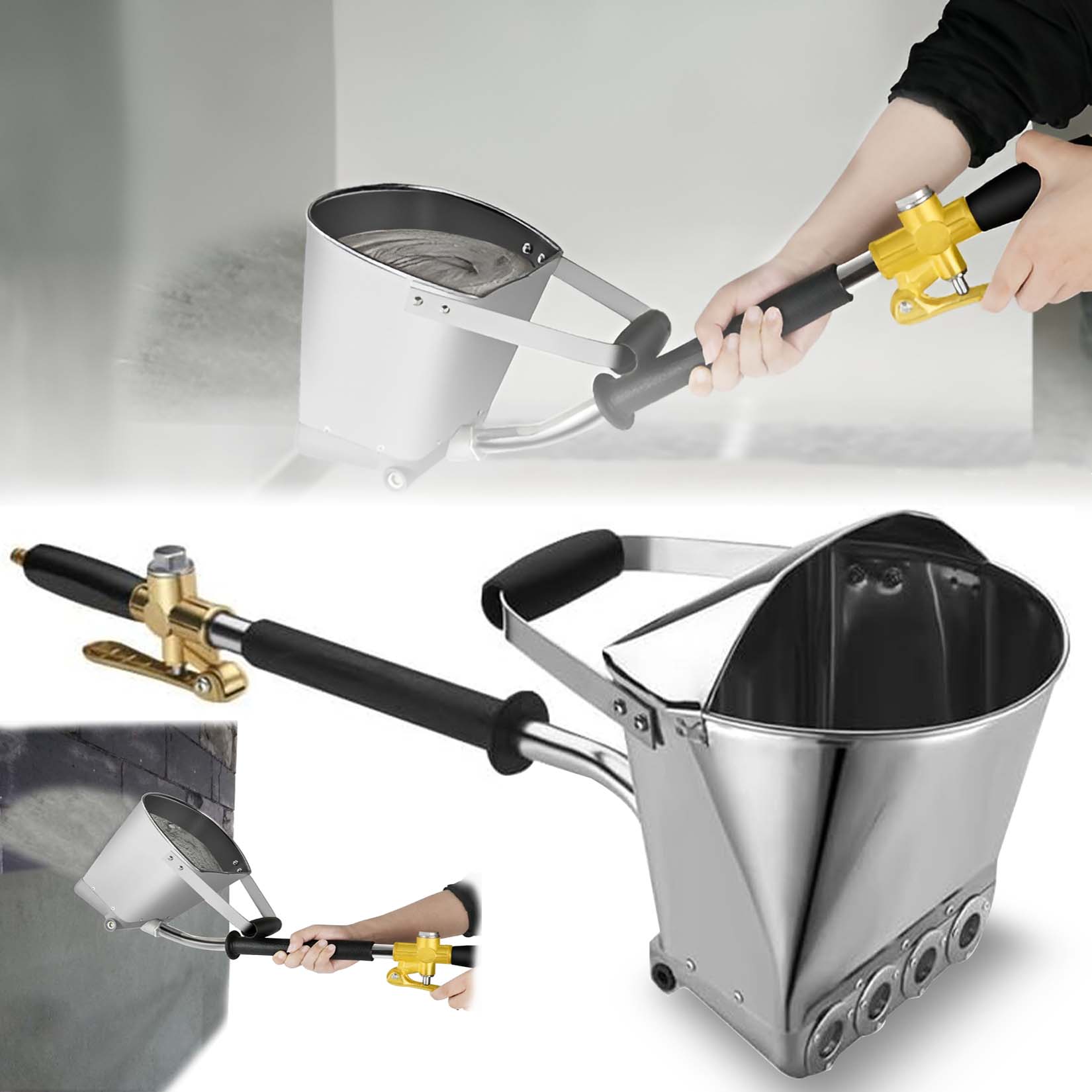 Masina de tencuit pneumatica, Masina de tencuit pneumatica din inox ...
