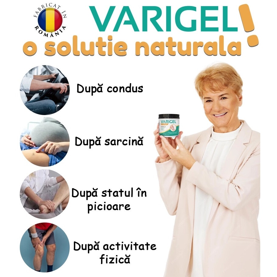 Varigel, Gel de Masaj 275ml – Pentru Picioare cu Dureri, Umflate, Grele ...