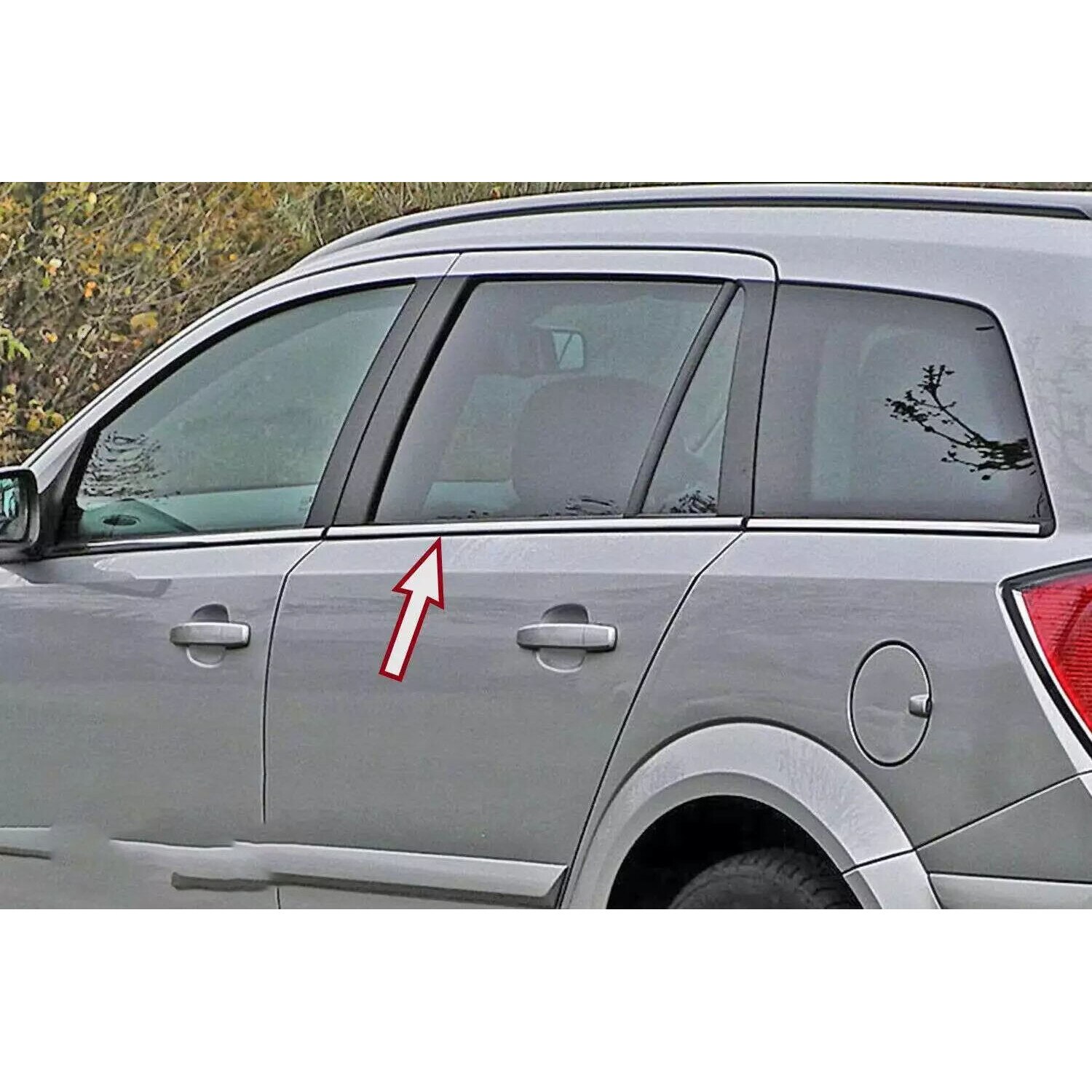 Set de 6 ornamente chedere/geamuri crom pentru Opel Astra H Caravan ...