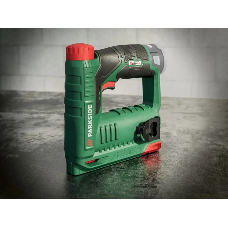 Capsator cu acumulator de 12V, Parkside, PAT 12 B2, include 400 capse ...