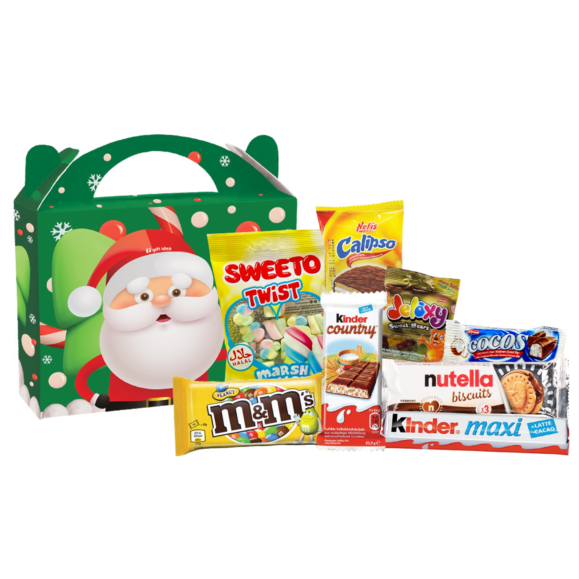 Pachet Christmas Kid, Kinder Maxi Chocolate, biscuiti cu crema de ...