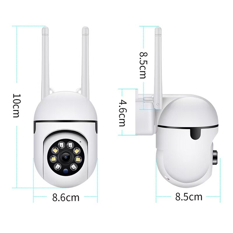 Camera de supraveghere inteligenta, rotativa la 360 de grade, cu vedere ...