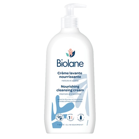 Crema de spalare hranitoare pentru par si corp bebelusi Biolane, 96% ...