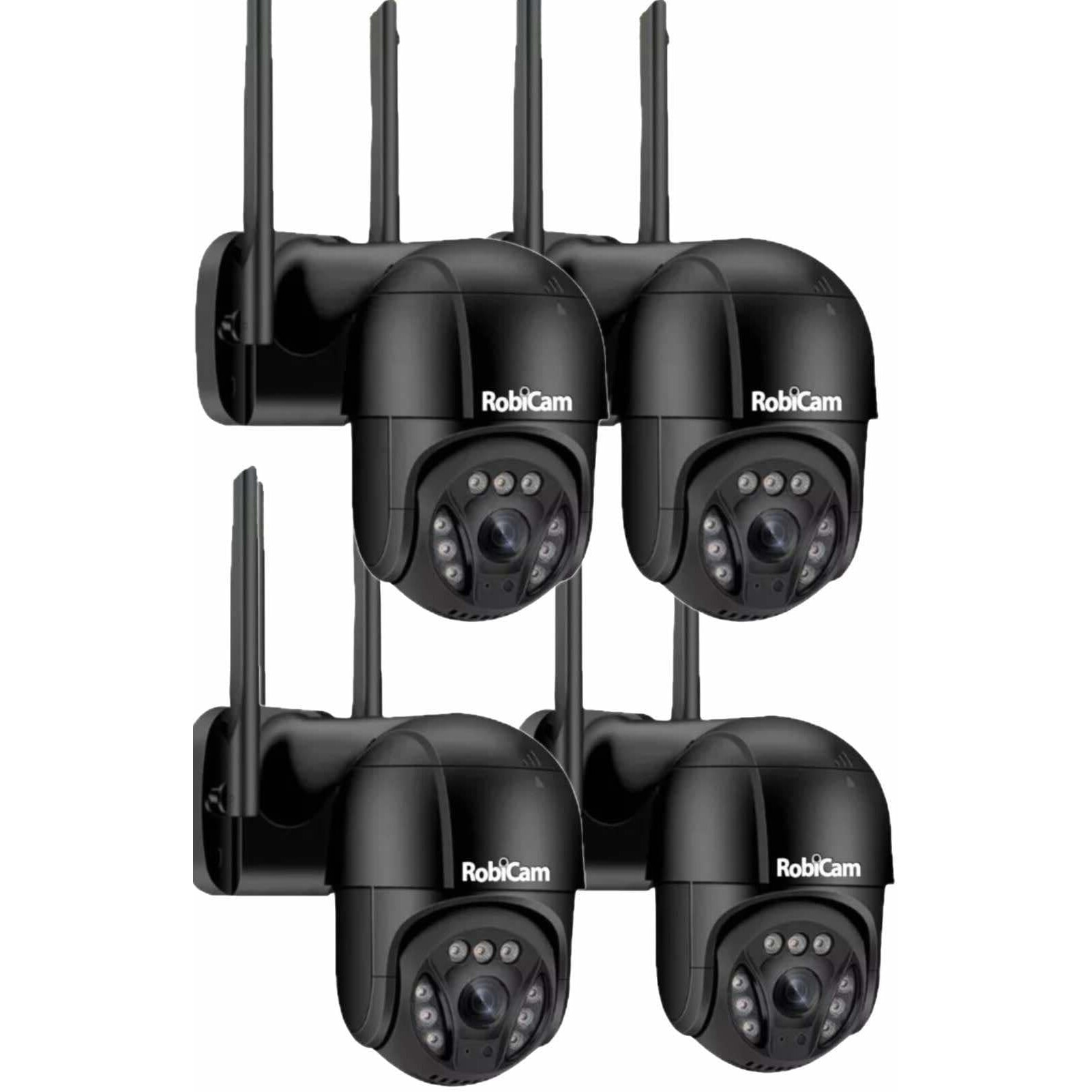 4 броя камери, 8MP, 4K, Черни, RobiCam, iCsee, А13, Ultra HD - eMAG.bg